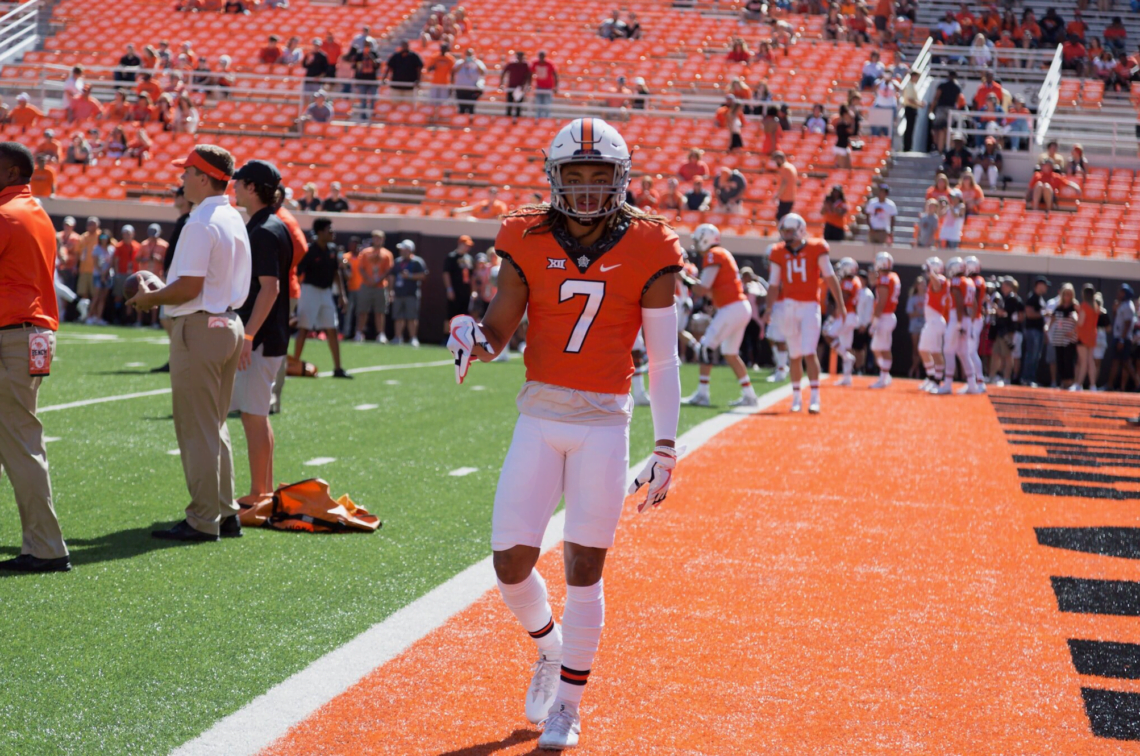 Photos: OSU Breaks Out 1957 Throwback Helmet for Homecoming | Pistols ...