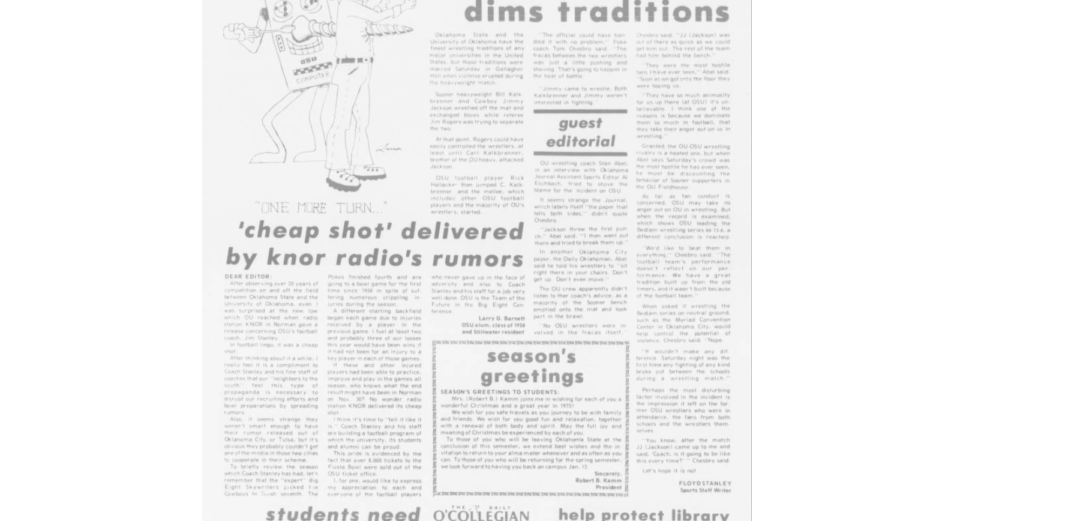 The Story of the 1975 Bedlam Wrestling Brawl | Pistols Firing