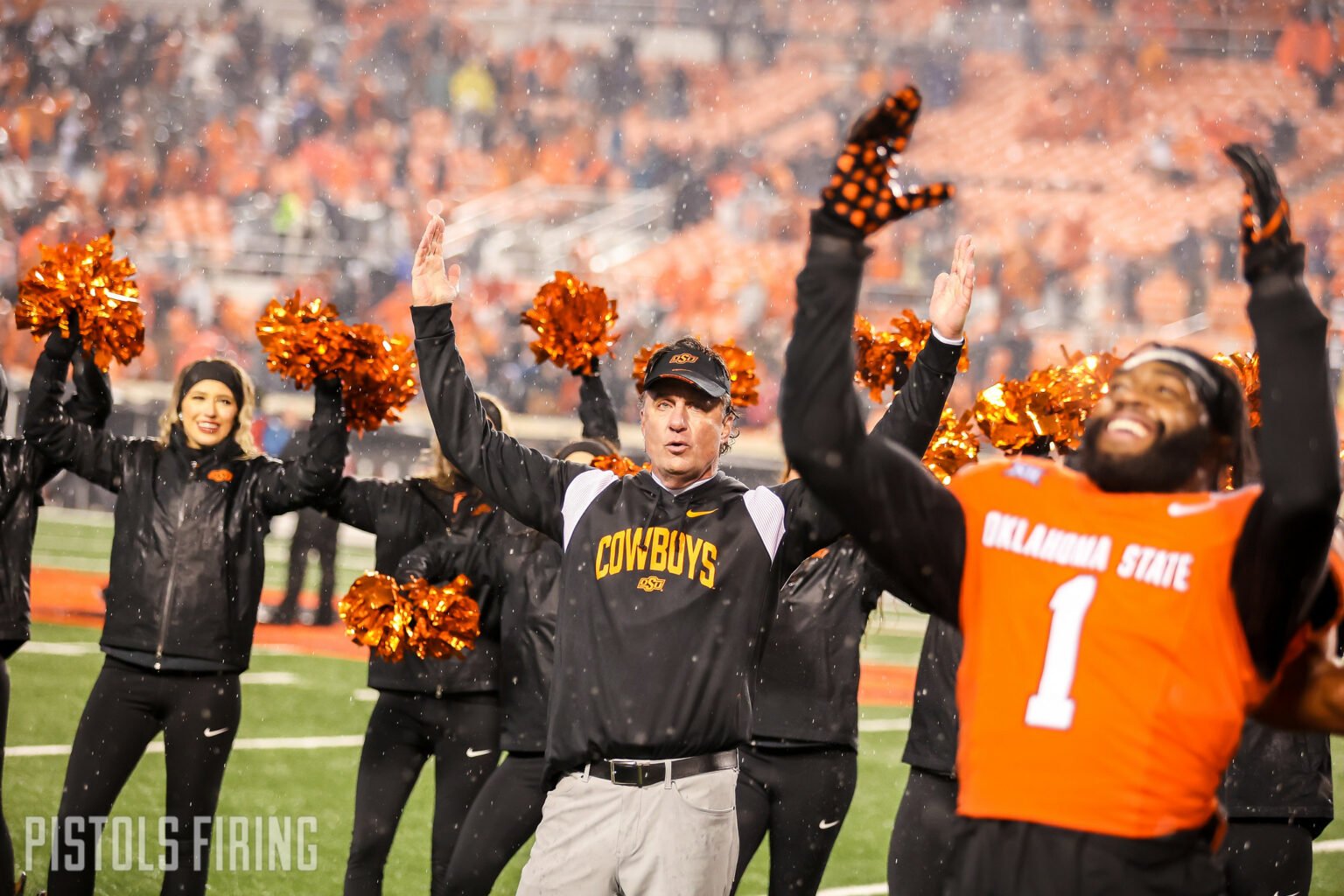 PHOTOS: The Cowboys Celebrate Win over BYU, Big 12 Championship Game ...