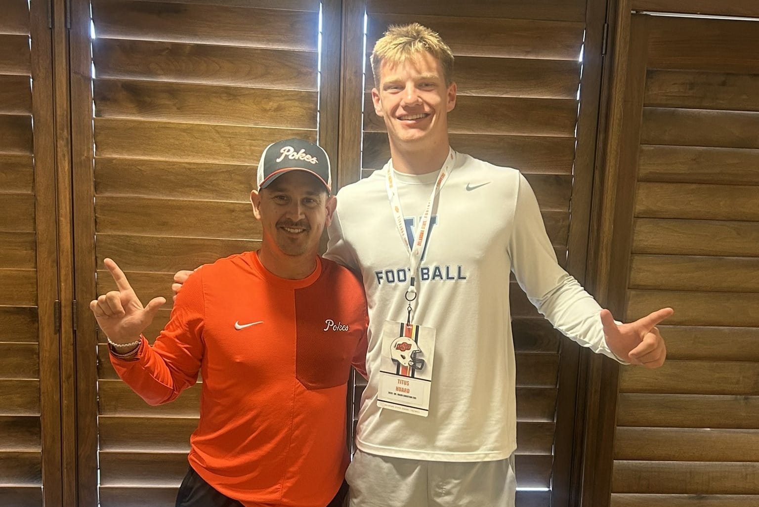Oklahoma State Offers 2028 Quarterback Titus Huard, Son of Brock Huard ...